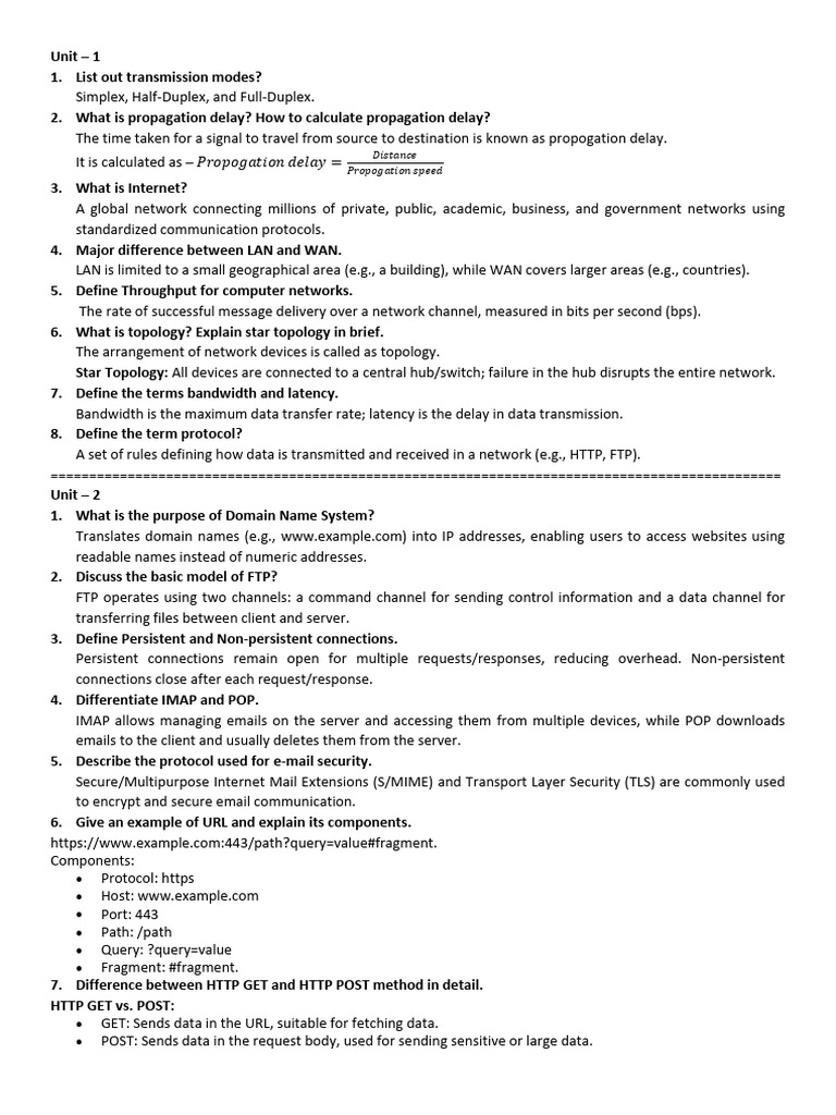 2M CN QUESTION BANK | PDF | Computer Network | Internet Protocols