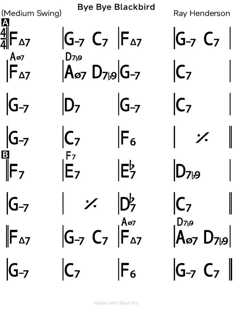 Bye Bye Blackbird | PDF