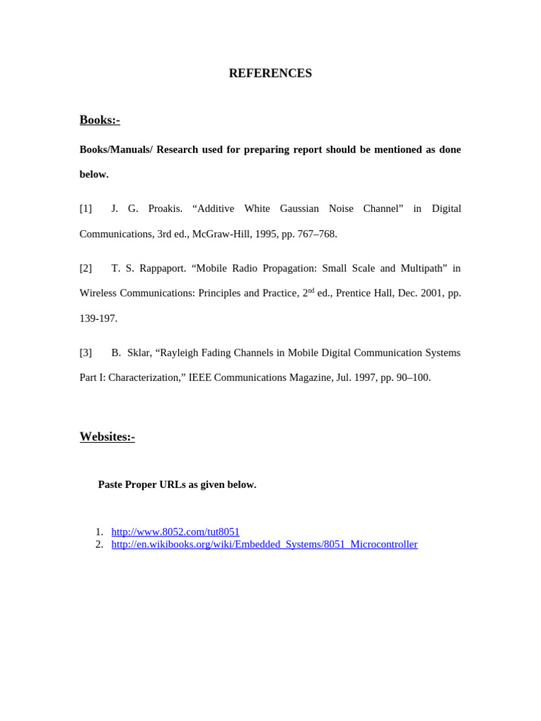 References Format | PDF