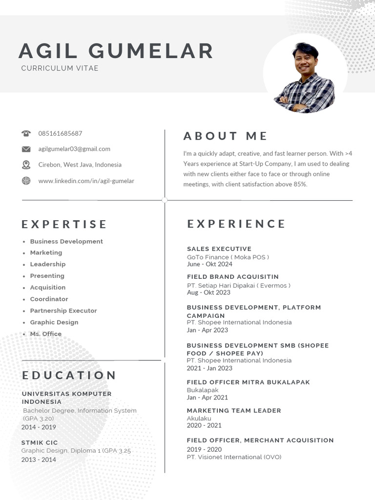 Agil Gumelar Satyagraha - CV | PDF