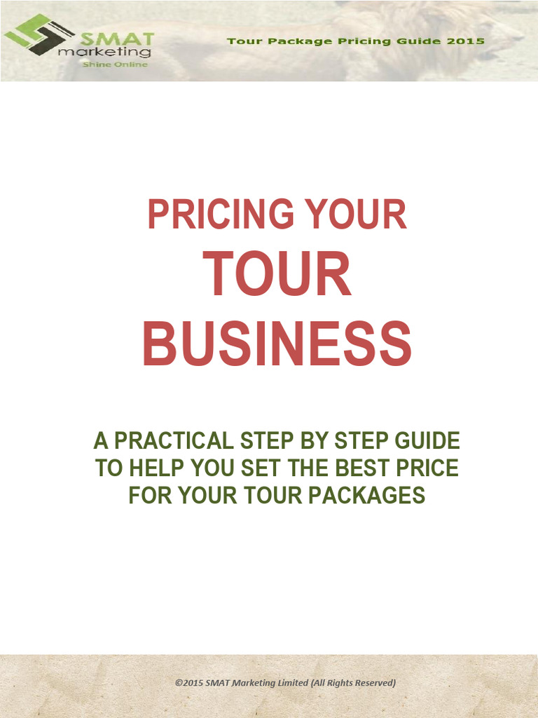 Tour Packages - Pricing Your Tours | PDF | Pricing | Fee