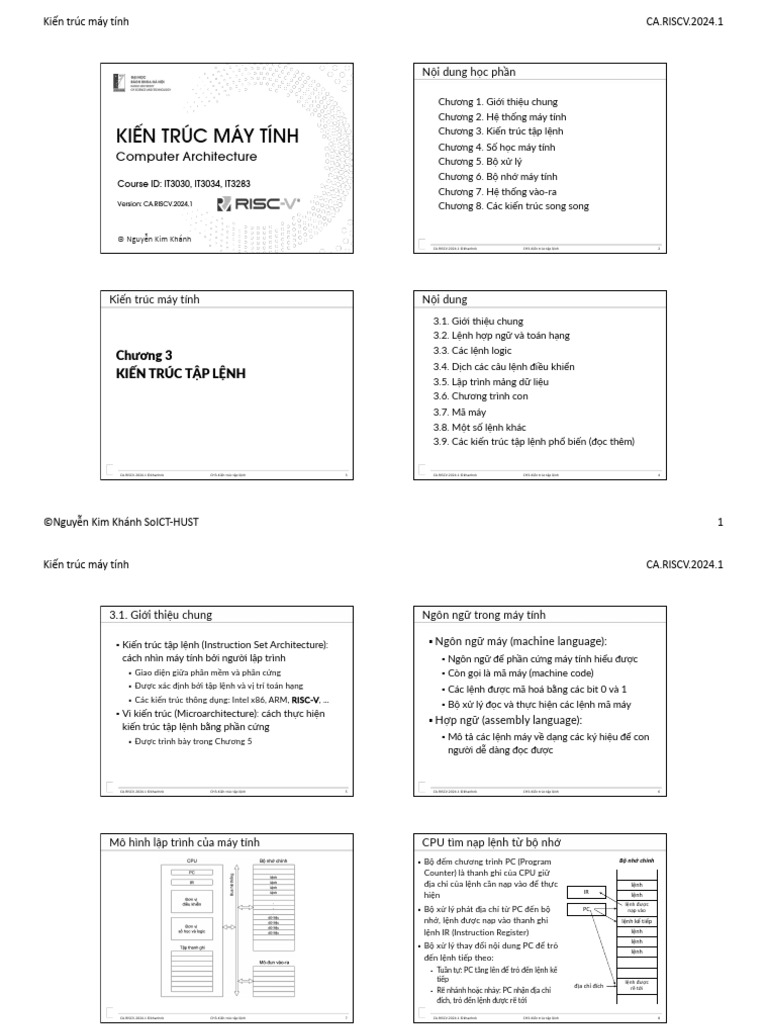 CA RISCV 2024 1-CH3-4s | PDF