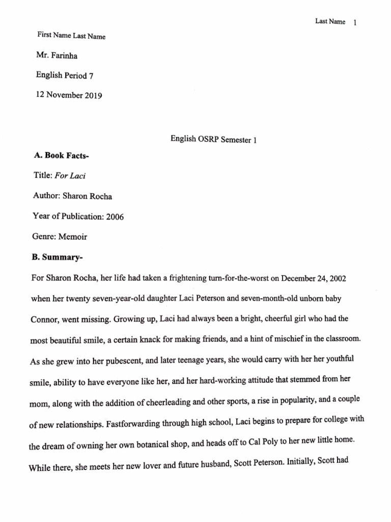 OSRP Student Sample S134 | PDF