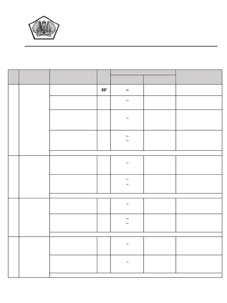 Jadwal ToT Pengelolaan BMN Bagi Pengguna Barang | PDF