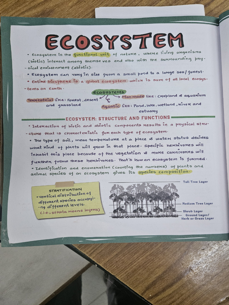 Ecosystem Notes | PDF