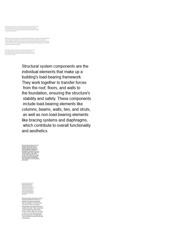 Building Structural Components | PDF