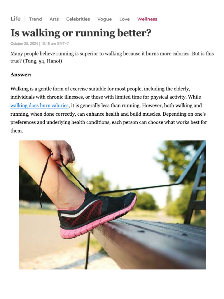 Running or Walking | PDF