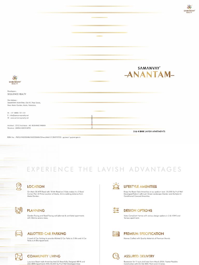 Samanvay Anantam Brochure | PDF