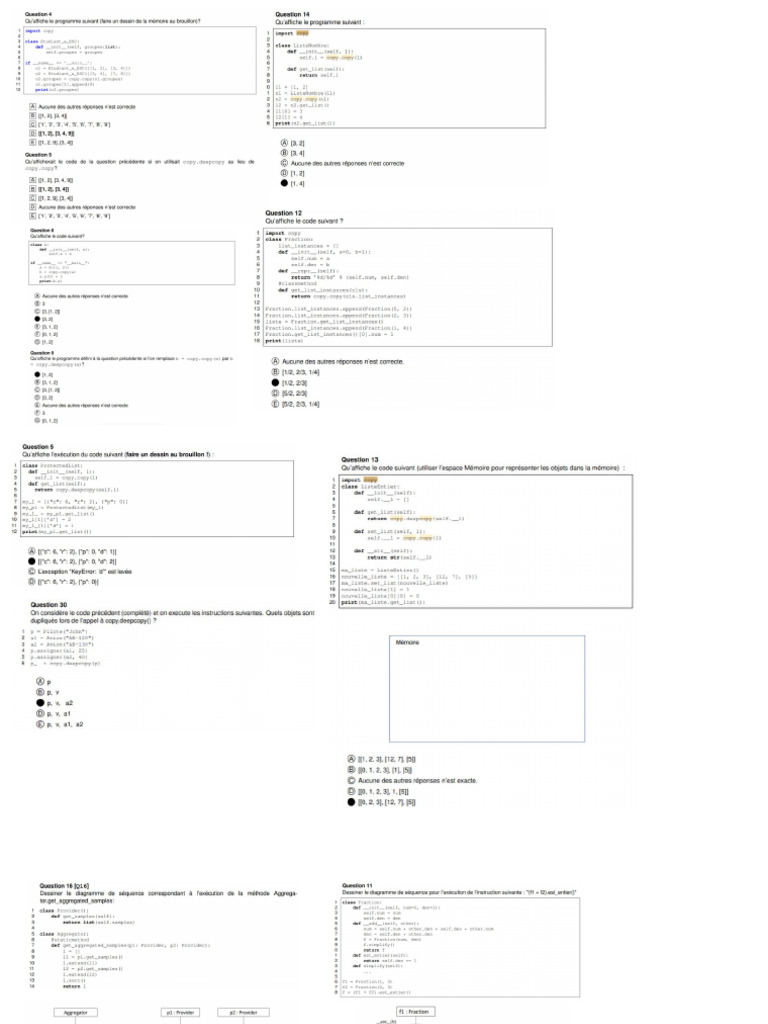 Complement Questions Prog | PDF