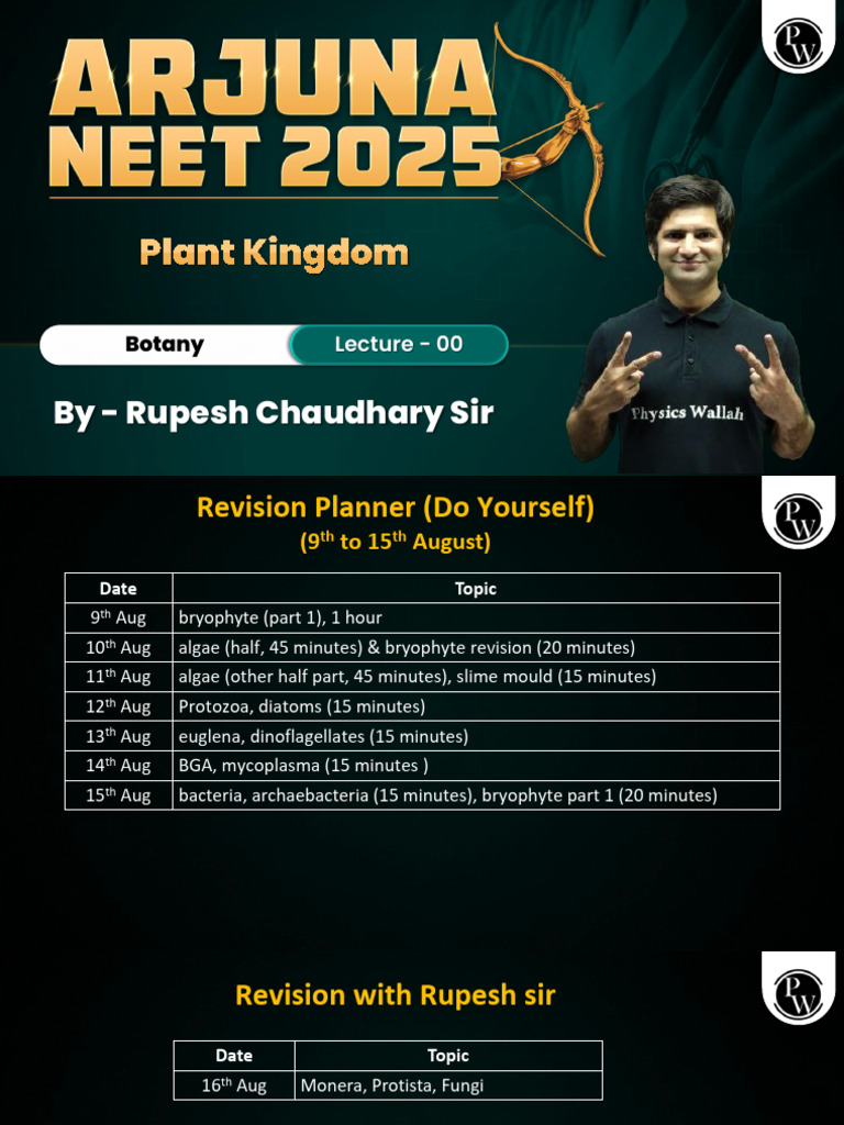 Revision With Yourself + Revision With Rupesh Sir | PDF