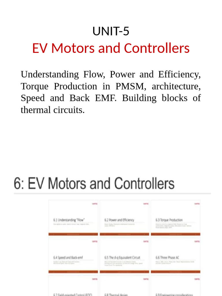 EV UNIT-5 | PDF