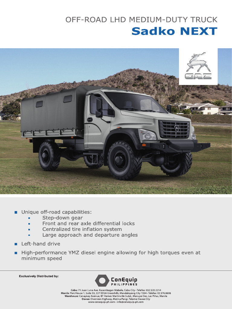 4x4 GAZ Sadko Next HD Medium-Duty Truck | PDF