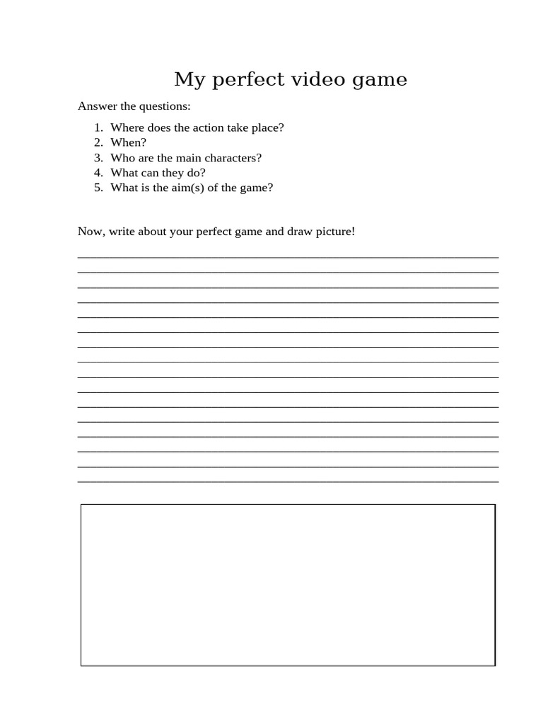 My_perfect_video_game | PDF