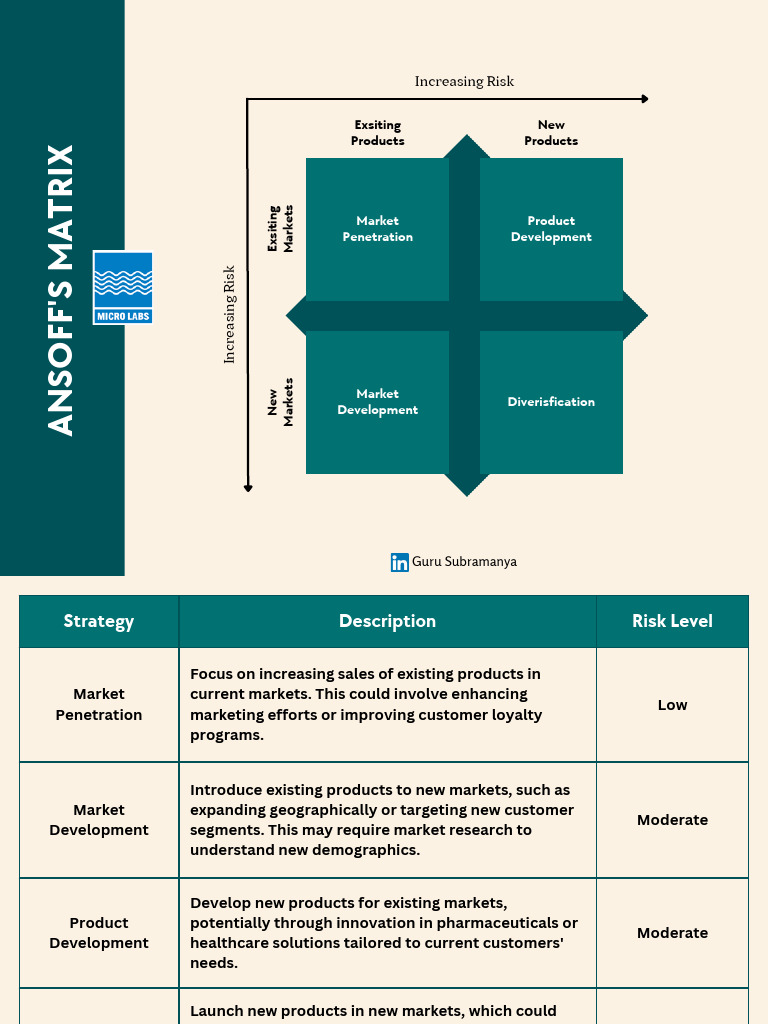Model 1 Ansoff Matrix 1729080336 | PDF