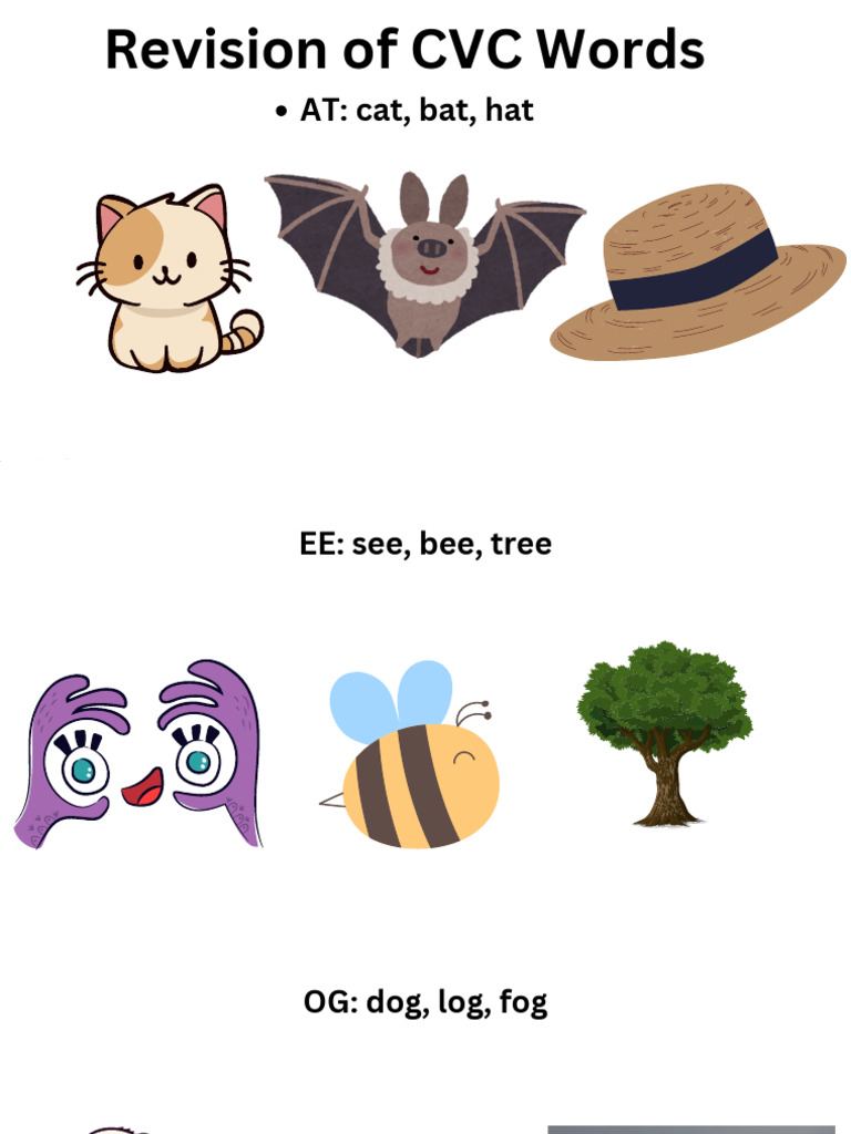 Revision of CVC Words | PDF