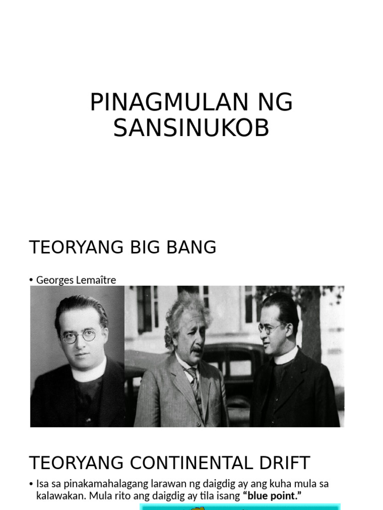 1.pinagmulan NG Sansinukob | PDF