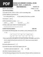 Grade 6 Maths Exam June 2021 | PDF | Qualifications