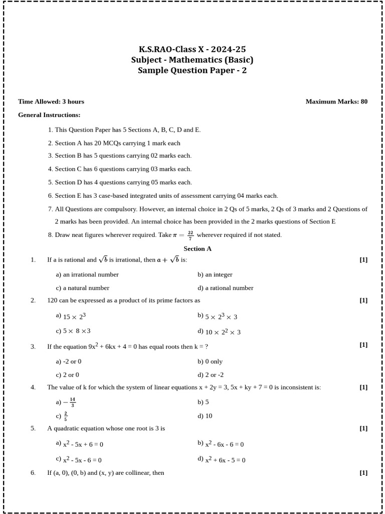 MATHS BASIC P2 2025 | PDF | Circle | Numbers
