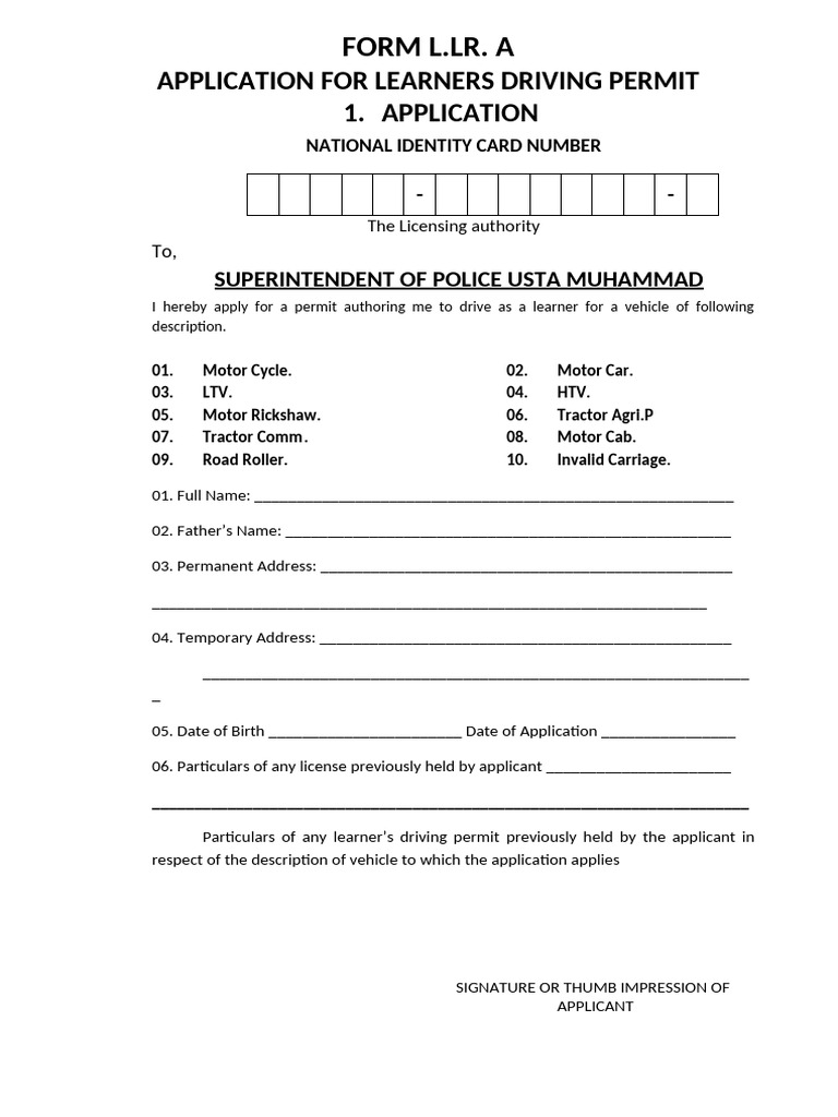 Learner Form (A&b) | PDF
