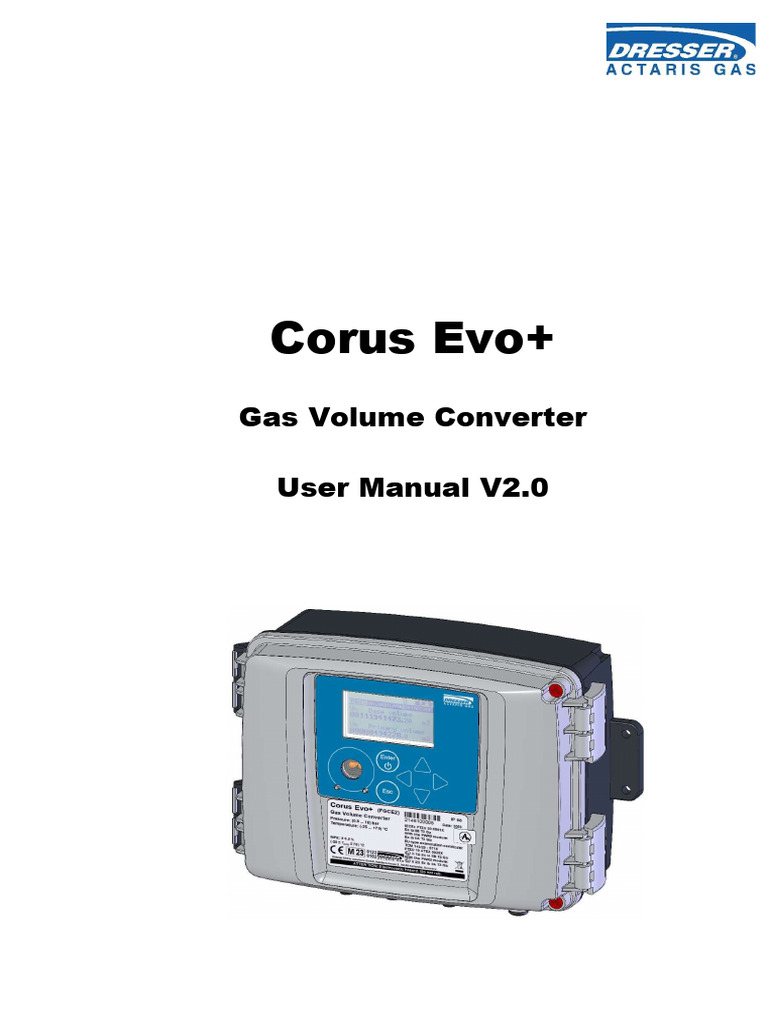 Corus Evo Instruction Manual | PDF | Power Supply | Gases