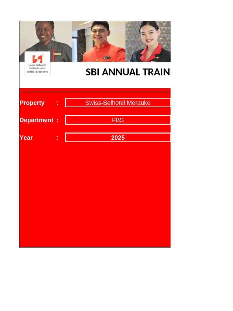 Annual Training Plan FBS 2025 | PDF