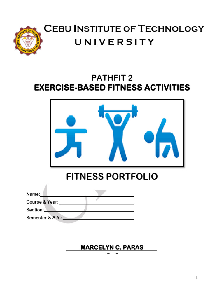 Pathfit 2 Fitness Portfolio | PDF | Physical Fitness | Pulse