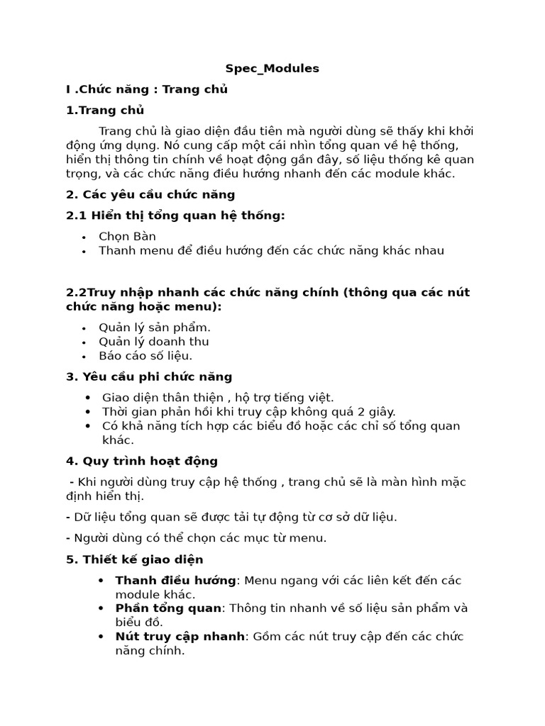 Spec Modules | PDF