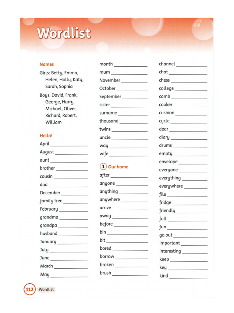 grammar - wordlist | PDF