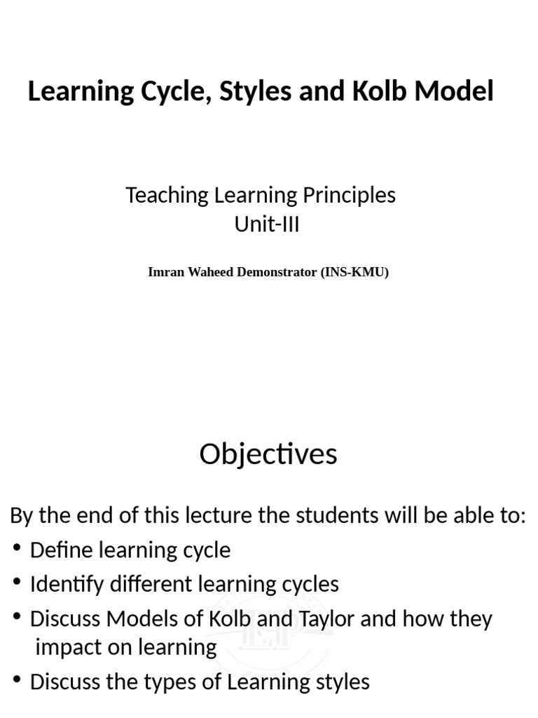 Unit 3 (B); Learning Cycles, Models and Learning Styles, Educational Platform | PDF | Learning ...