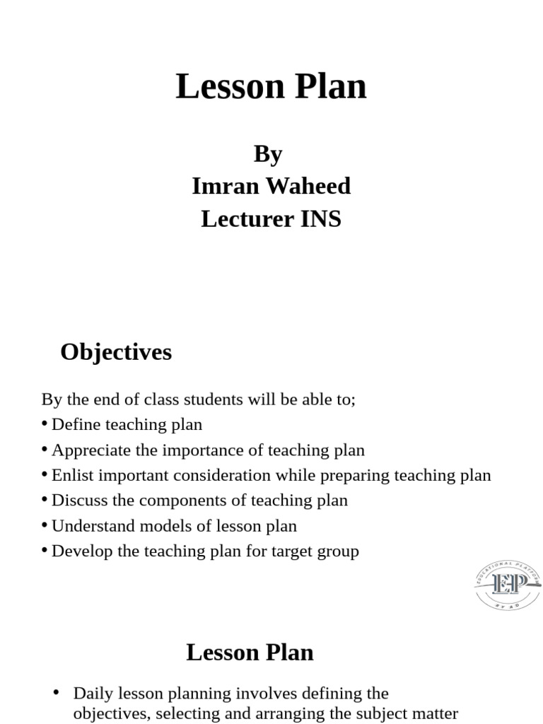 Unit 7 (A) Lesson Plane, Educational Platform | PDF | Lesson Plan ...