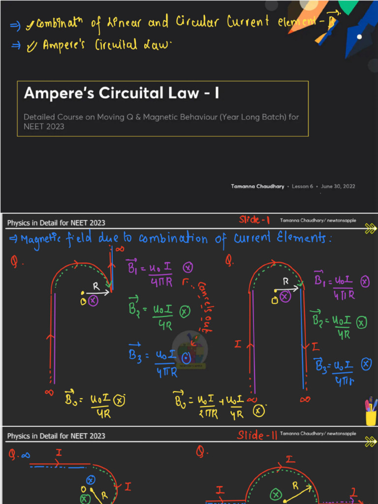Amperes Circuital Law I With Anno | PDF