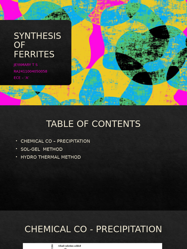 Synthesis of Ferrites | PDF