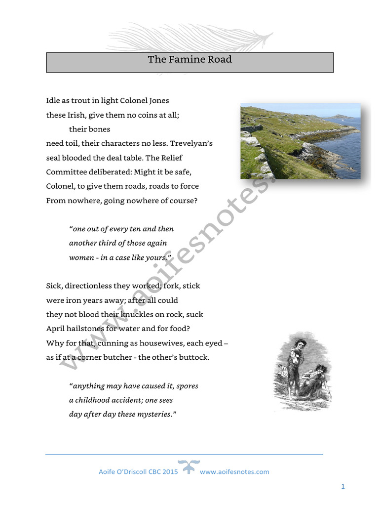 Boland - The Famine Road | PDF