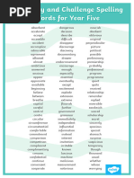 Au L 2550440 Australian Curriculum Year Six Spelling List - Ver - 2 | PDF