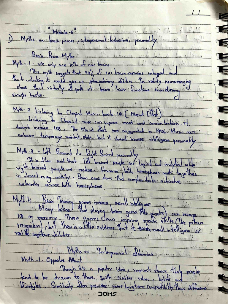 Module 5 - Debunking Myths and Activity Based Learning | PDF