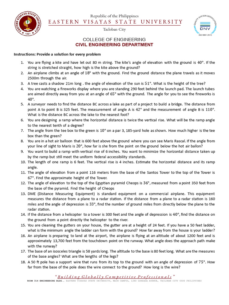 Assignment No.10 - Miscellaneous | PDF | Triangle | Area