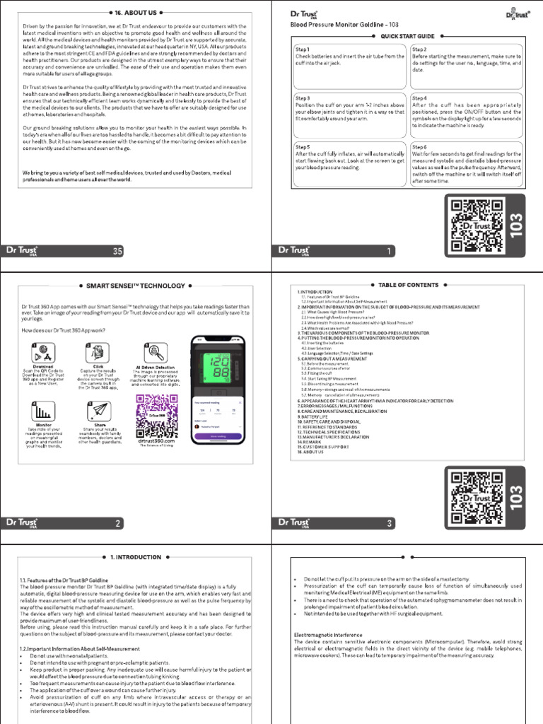 Manual for BP Goldline 103 20240202 1 | PDF
