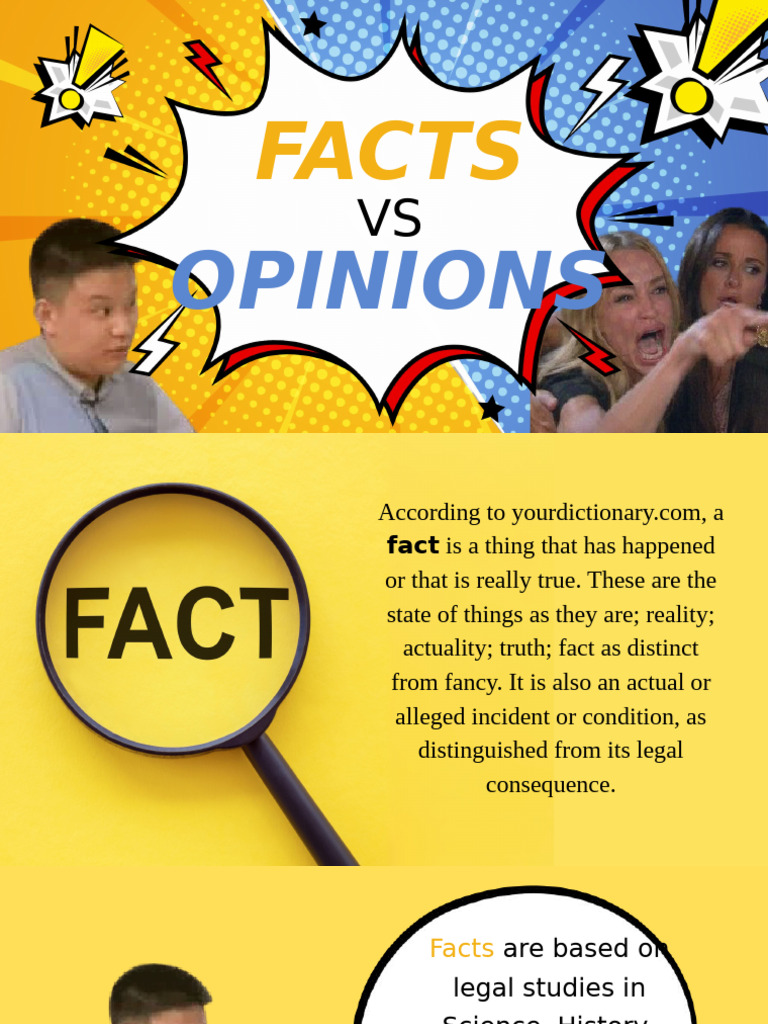 Facts vs. Opinions | PDF