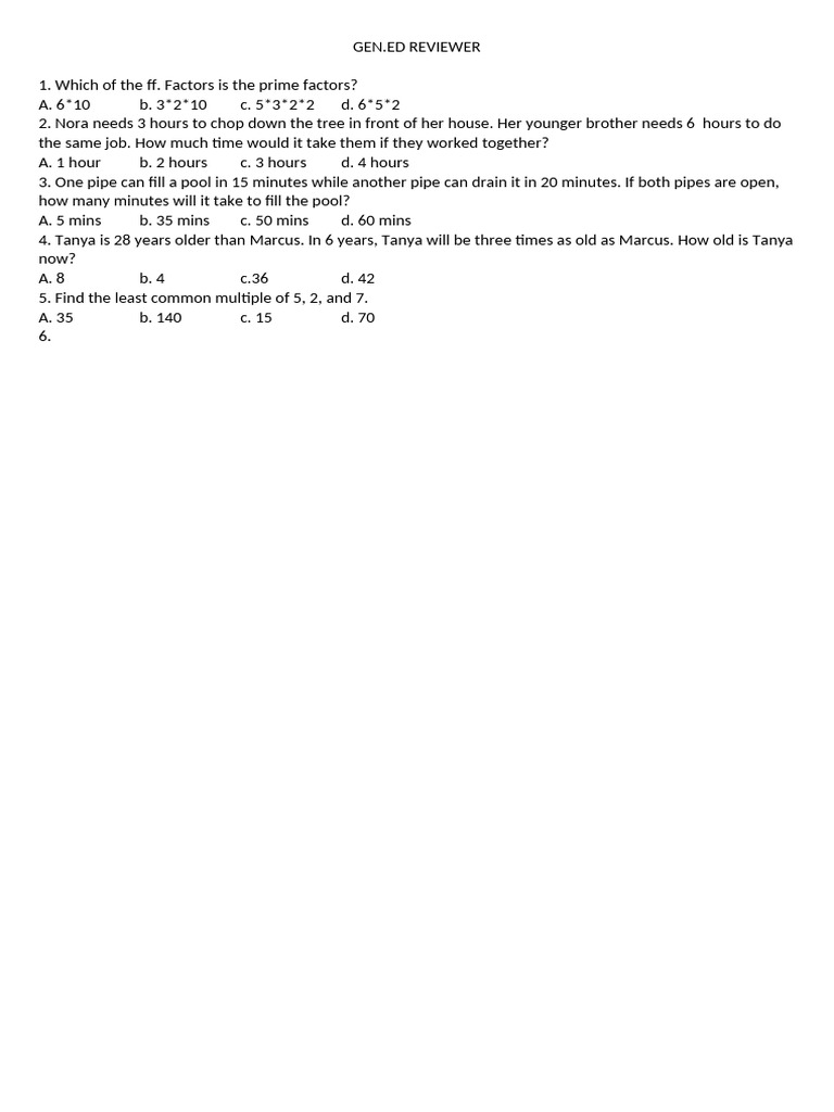 GEN - Ed Reviewer | PDF