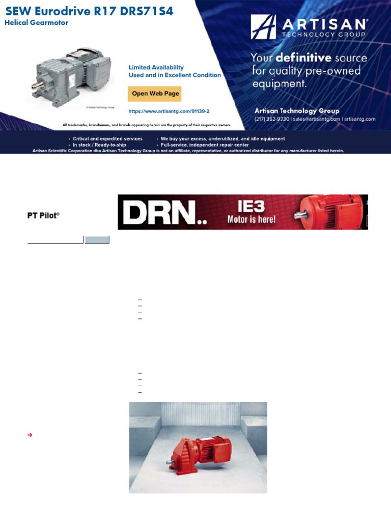 SEW Eurodrive R57 AQA115 1 Datasheet 20172615931 | PDF | Gear ...