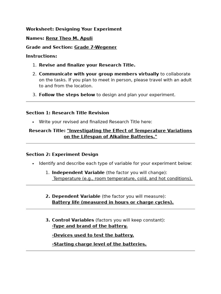 Designing-an-experiment (1) | PDF | Experiment | Temperature