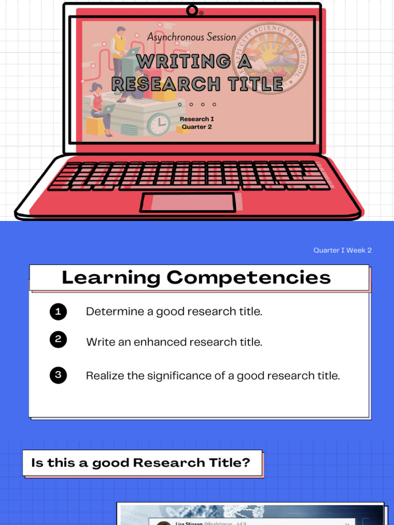Writing An Enhanced Research Title | PDF