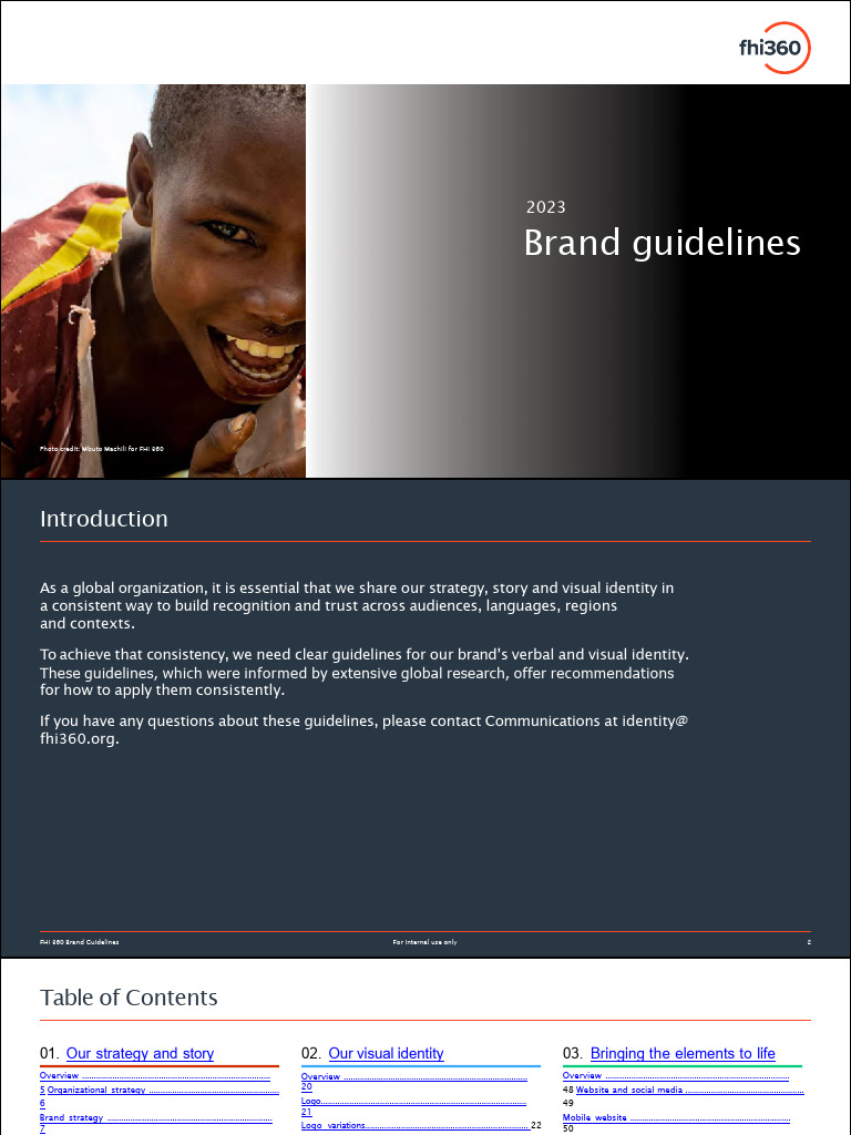 Fhi 360 Brand Guidelines2023 | PDF | Logos | Brand