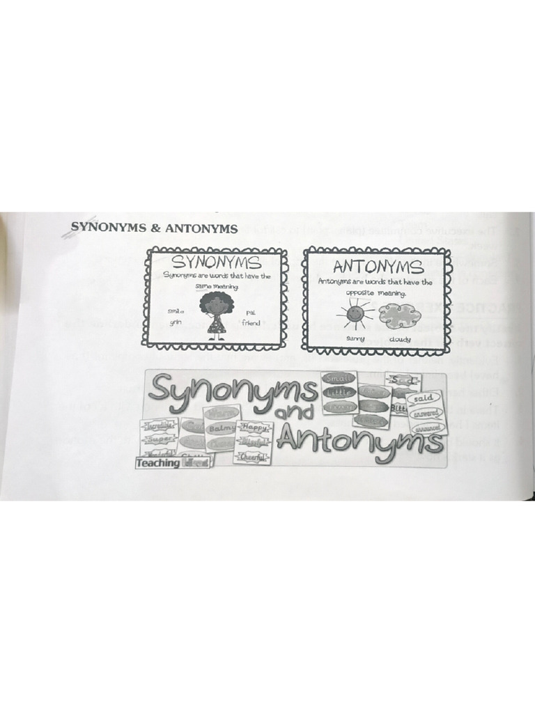 1st Yr Antonyms & Synonyms, Prefixes & Suffixes Rules | PDF