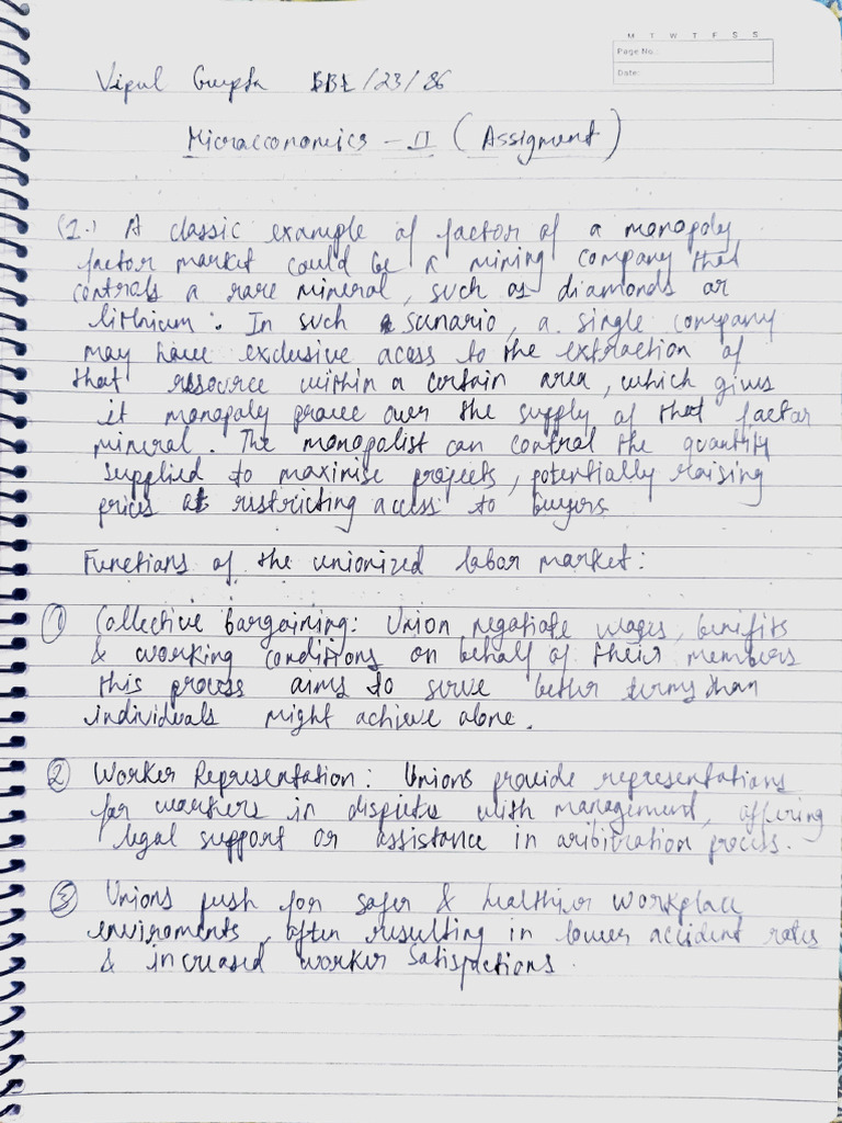 Vipul Gupta BBE-23-86 Microeconomics 2 Assignment | PDF