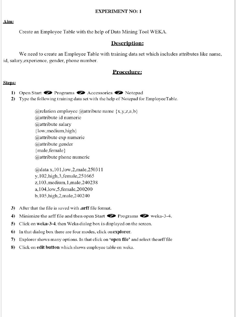 LAB Experiment Data Mining and Warehousing | PDF