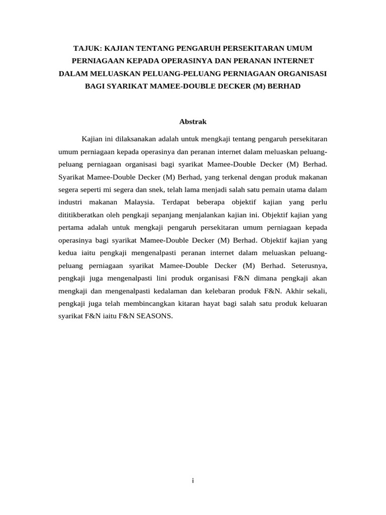 Abstrak & Senarai Kandungan PP Sem 3 | PDF