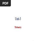 Titrimetric Methods of Analysis | PDF | Titration | Chemistry