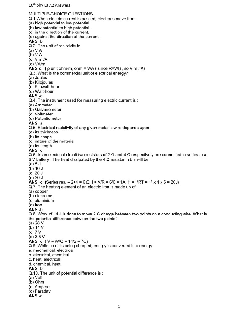 Defining One Ampere in Physics | PDF | Electrical Resistance And ...