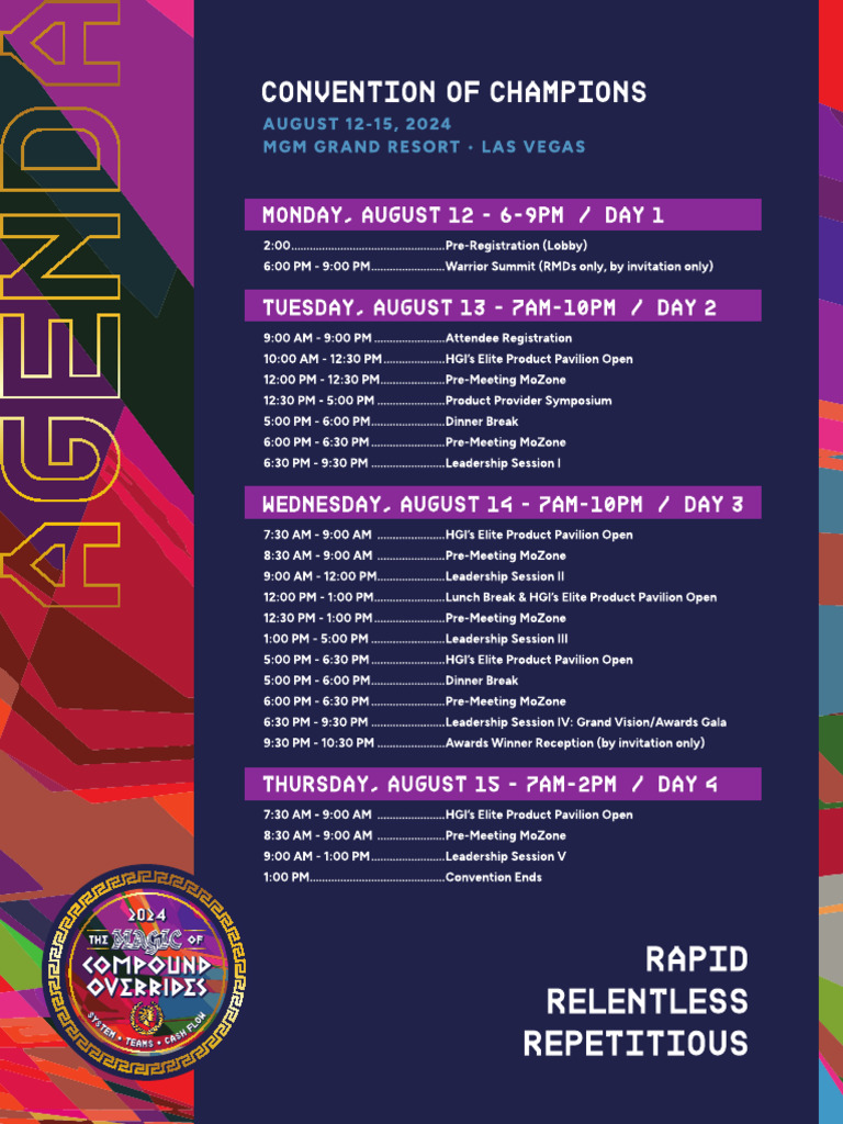 HGI Conv2024 Flyer Agenda v5 | PDF